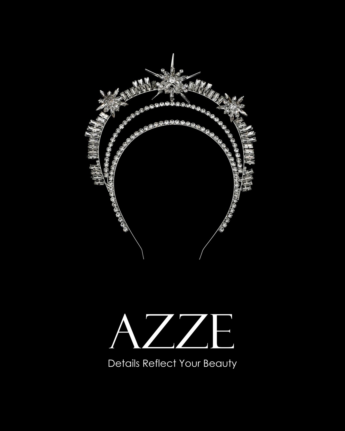 Azze Crystal Stone Party Crown Buy Now.