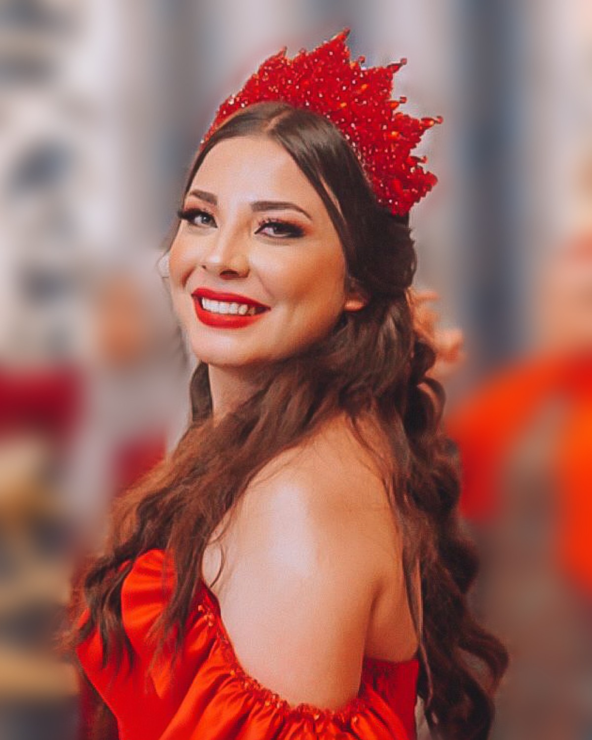 Fera Crystal Stone And Beaded Henna Crown Buy Now.